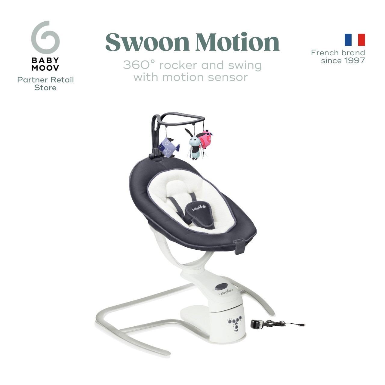 Babymoov Swoon Motion Electric 360° Baby Swing – Urban Mom