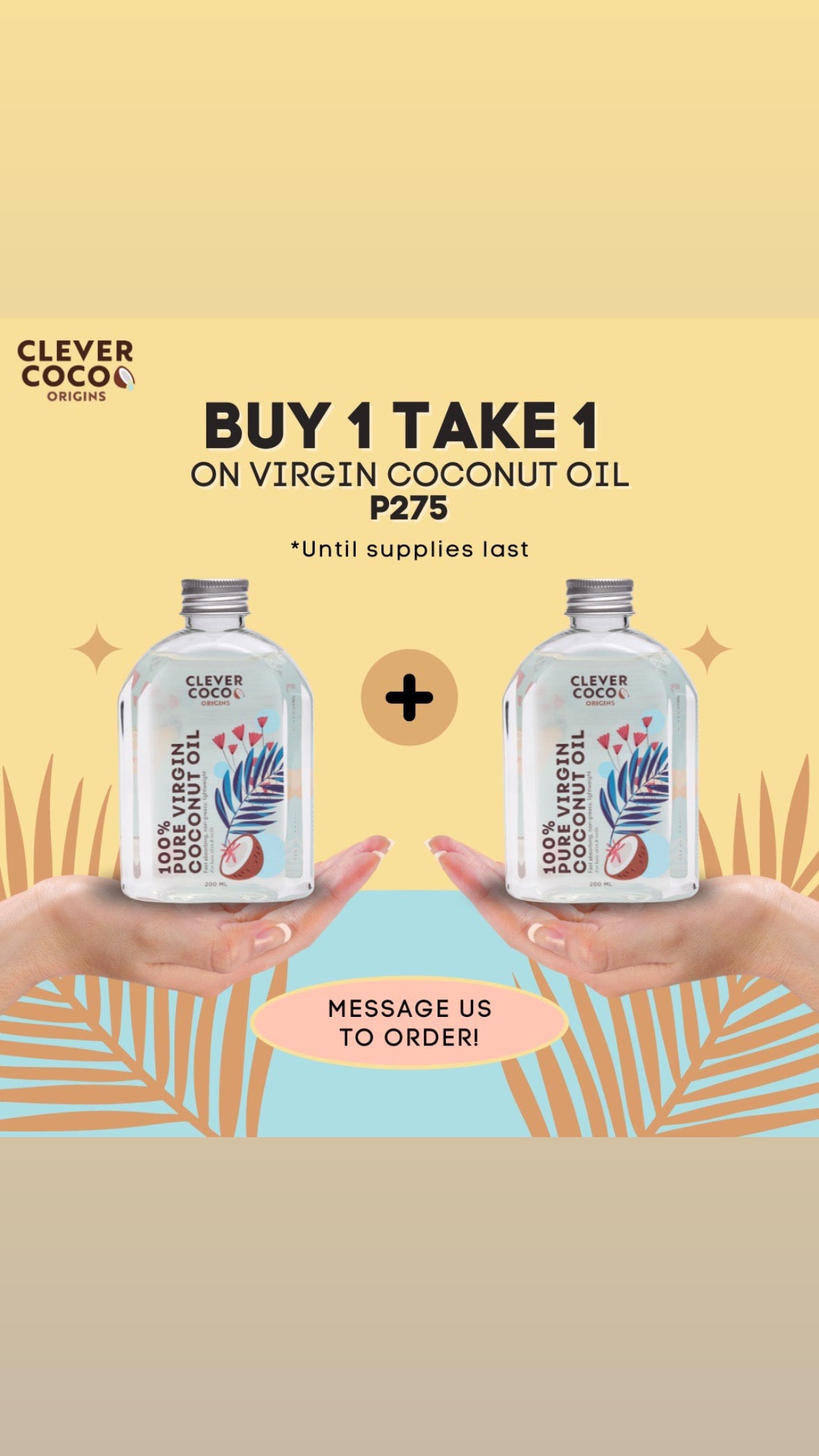 Buy 1 Take 1 Clever Coco Origins 100% Pure Virgin Coconut Oil – Urban Mom