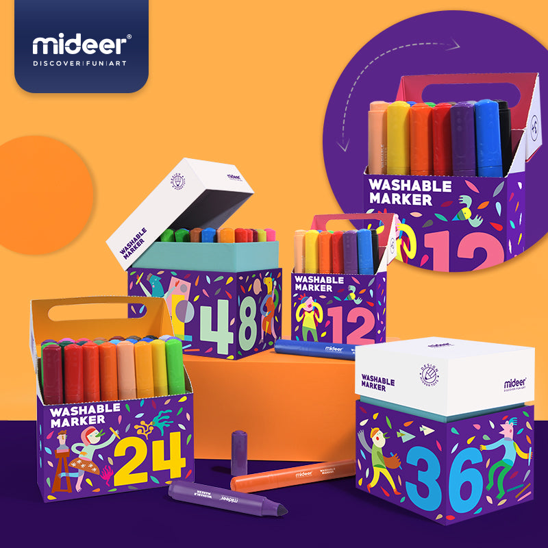 Mideer Washable Marker Colors – Urban Mom