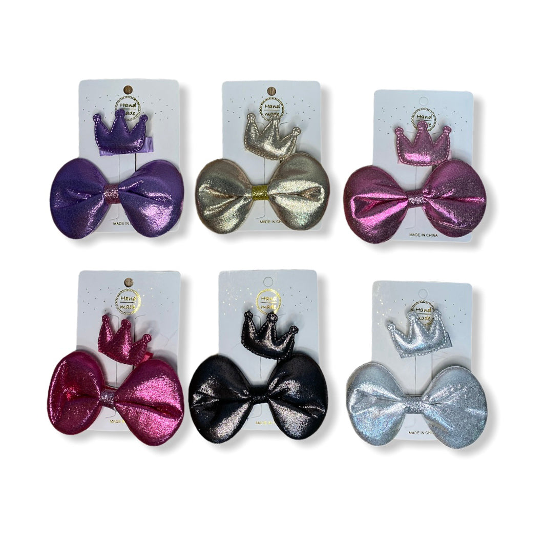 Handmade Crown & Ribbon Clips - Bundle set of 6 – Urban Mom