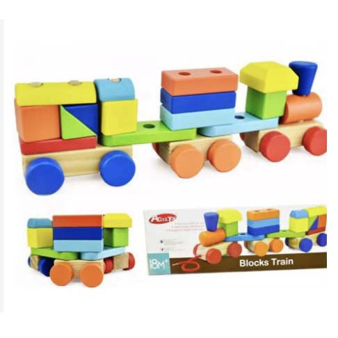 Wooden - Blocks Train – Urban Mom